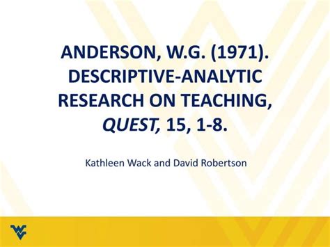 Descriptive Analytic Research Ppt
