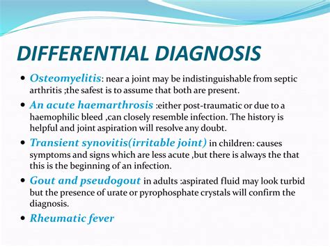 Septic Arthritis Ppt Free Download