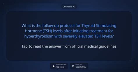 What Is The Follow Up Protocol For Thyroid Stimulating Hormone Tsh Levels After Initiating