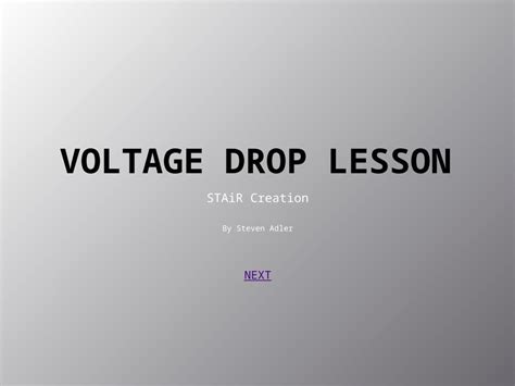 Pptx Voltage Drop Lesson Dokumentips