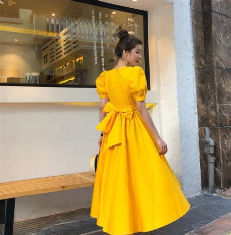 데일리언니 4color 브라이덜샤워스몰웨딩촬영룩파티룩 러블리 공주풍 퍼프 슬리브 벌룬 소매 고급 반팔 반소매 롱