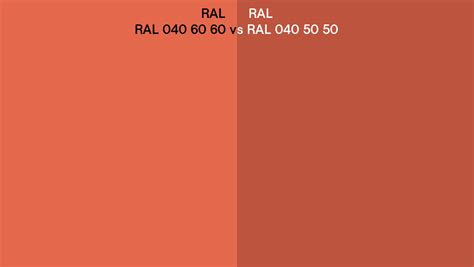 Ral Ral 040 60 60 Vs Ral 040 50 50 Side By Side Comparison