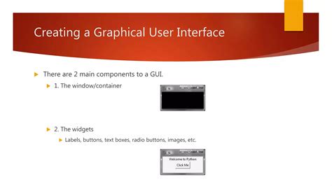 Introduction To Guis With Guizero Pptx Programming Languages
