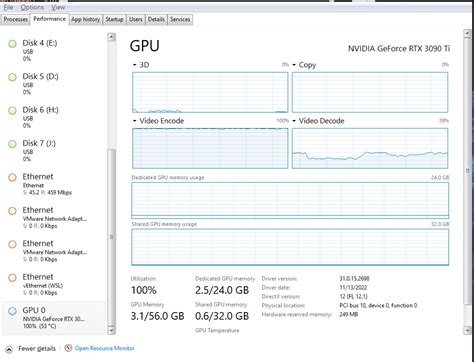 emby server using 100 of gpu rtx 3090ti general windows emby community
