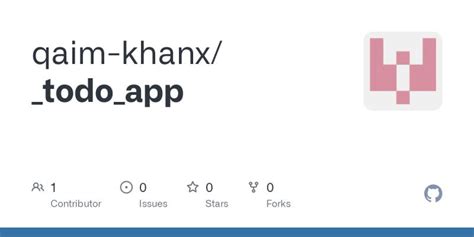 Qaim Raza Khan On Linkedin Github Qaim Khanxtodoapp