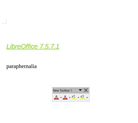 Customising Toolbar Add Secondary Font Colour Button English Ask