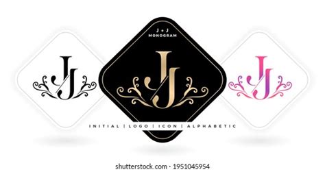 1 779 Jj Monogram Images Stock Photos Vectors Shutterstock