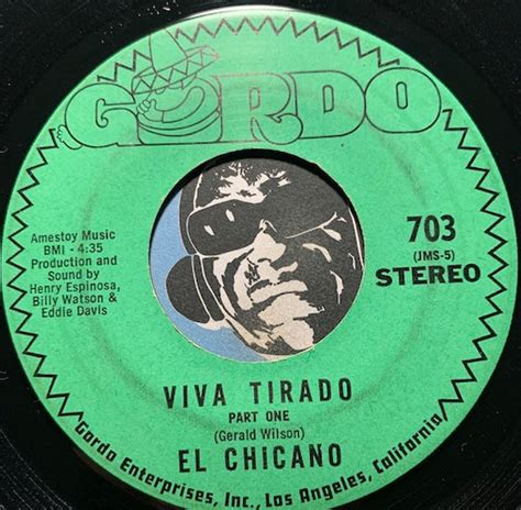 Wanted Records El Chicano Viva Tirado Pt1 Bw Pt2 Gordo 703
