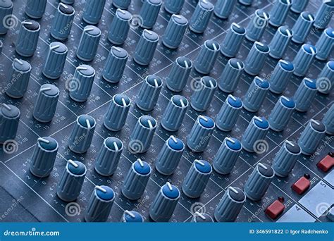 Mixing Console For Controlling The Volume Frequencies Of Musical