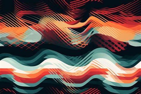 Premium Ai Image Dynamic Abstract Pattern Inspired By Music And Sound Waves Created With