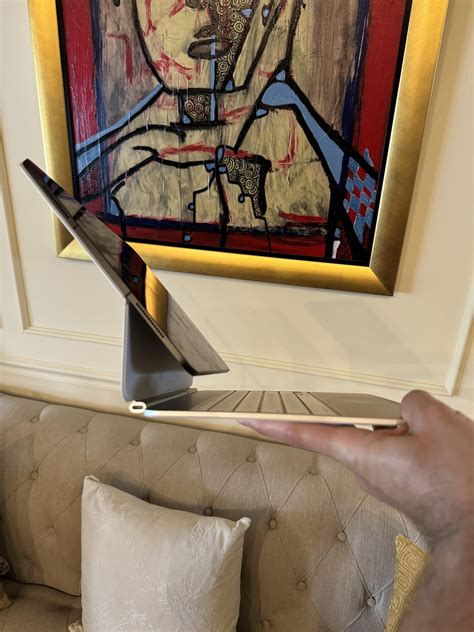 13” Ipadpro Space Black With White Magic Keyboard In Case You Were Curious About This Combo