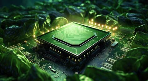 Premium Ai Image Futuristic Intersection Of Technology And Nature A