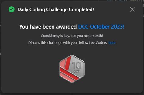 Nesar Reddy On Linkedin Leetcode Dailycodingchallenge October2023 Consistency