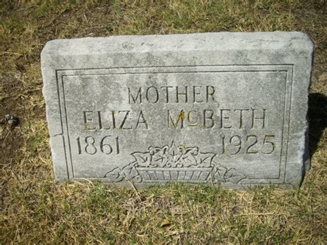 Eliza Jane Cromer Mcbeth 1861 1925 Find A Grave Memorial