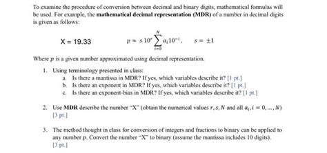 Solved To Examine The Procedure Of Conversion Between Chegg