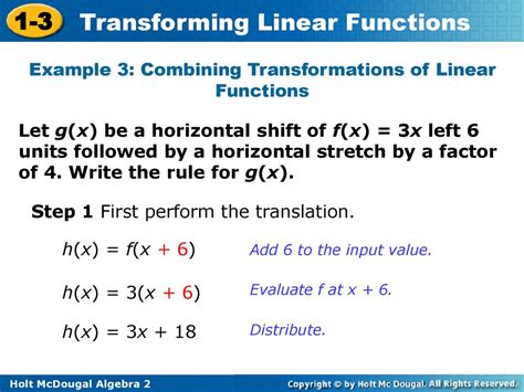 Transforming Linear Functions Ppt Download