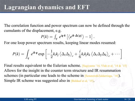 Zvonimir Vlah Lagrangian Perturbation Theory For Large Scale Structure Formation Ppt