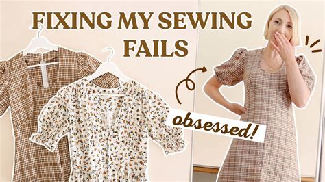 Turning My Sewing Fails Into Dream Dresses Sew With Me Youtube