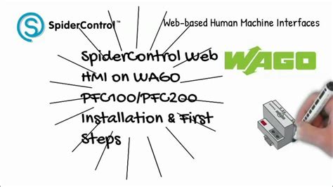 tutorial spidercontrol webhmi auf wago pfc100 200 sps youtube