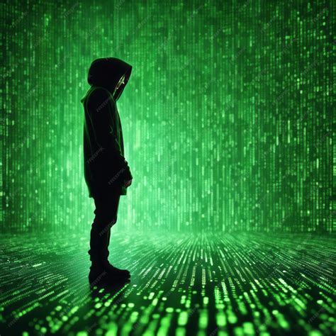 Premium Ai Image Hacker Background Data Thief Internet Attack Darknet Fraud Dangerous Viruses