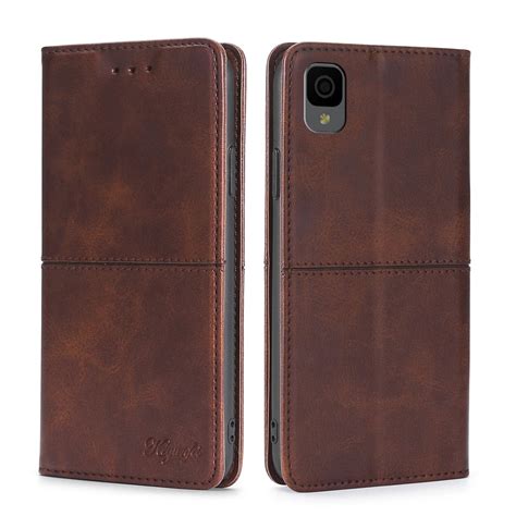 For TCL 30Z T602DL Cow Texture Magnetic Horizontal Flip Leather Phone Case Dark Brown