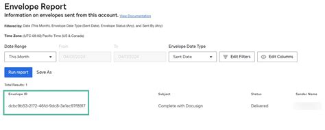 Locate A Docusign Envelope Id