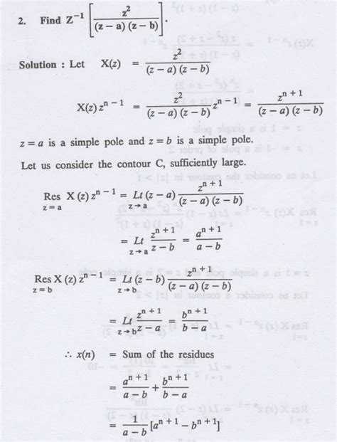Inverse Z Transform Methods