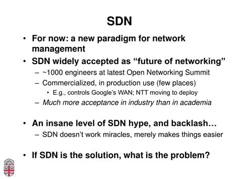 Ppt Csci 1680 Software Defined Networking Powerpoint Presentation