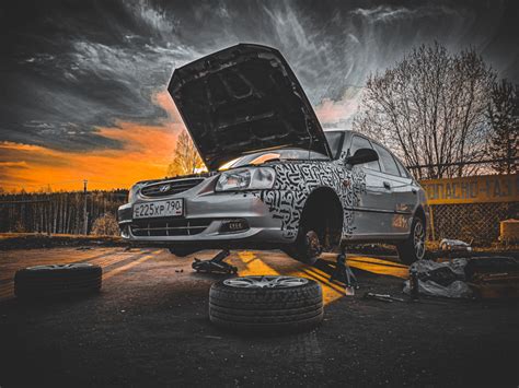 Передние стойки — Hyundai Accent (2G), 1,5 л, 2008 года | своими руками ...
