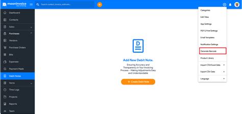 How To Generate Barcode In Moon Invoice POS Moon Invoice Easy Invoicing