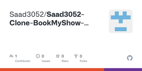 github saad3052 saad3052 clone bookmyshow homepage in dark mode using
