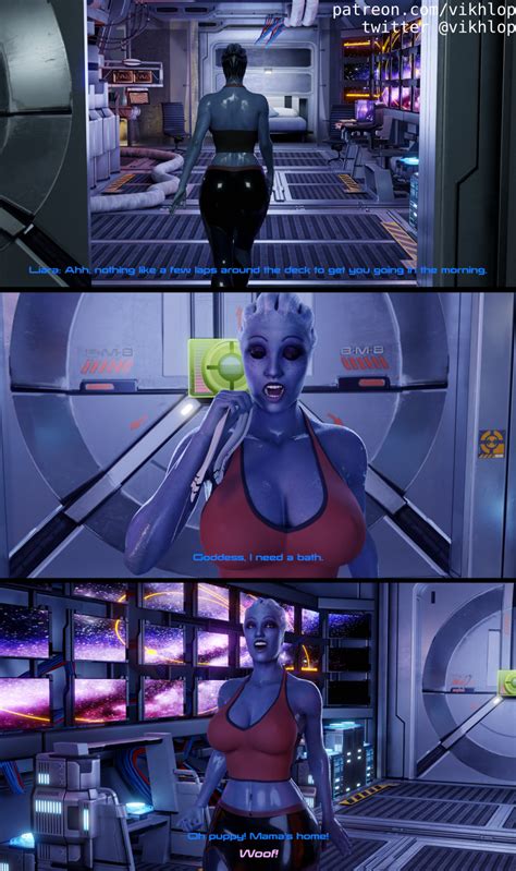 Rule 34 3d Asari Blender Comic Comic Page Liara Tsoni Mass Effect