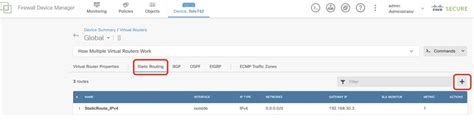 Configure Vrf Aware Route Based Site To Site Vpn On Ftd Managed By Fdm