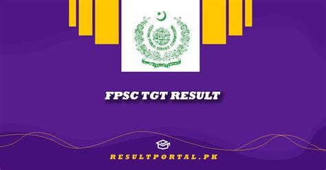 FPSC TGT Result 2025 Trained Graduate Teacher Announced
