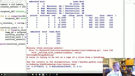 40 Mean Shift With Titanic Dataset Practical Machine Learning Tutorial With Python P 40 Red Manc