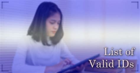 List Of Valid Ids In The Philippines Assistanceph