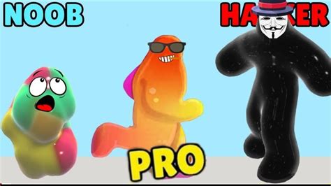 Noob Vs Pro Vs Hacker In Blob Runner 3d Youtube