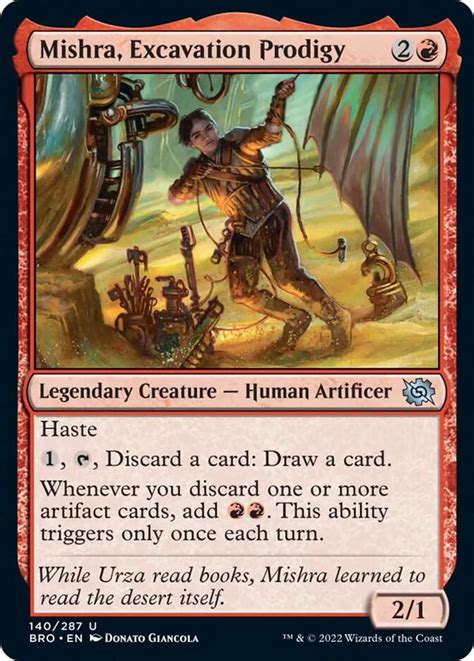 mishra excavation prodigy the brothers war magic the gathering