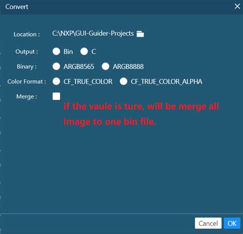 solved re export images as binary file instead of c source files in