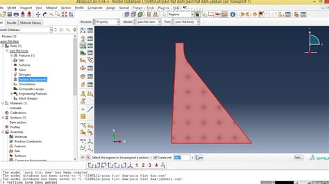 Numerical Modeling Of Concrete Gravity Dams By Abaqus Youtube