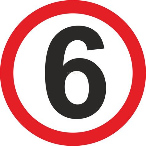 Znaki Podłogowe Ograniczenie Prędkości Do 6 Km H 3 Szt