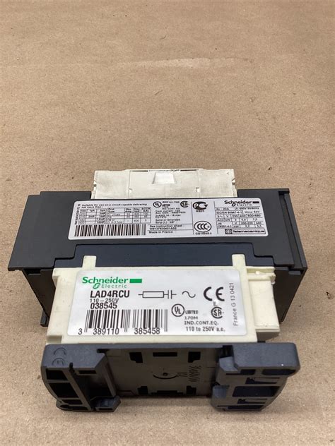 Schneider Electric Lc1d123 Contactor With Lad4rcu 702m10fml Ebay