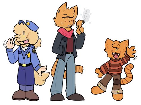Outdated Dogman Au Refs 1 The Main Trio By Tehmadkat64 On Deviantart