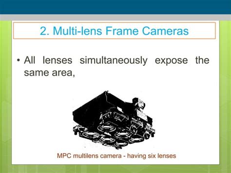 Types Of Aerial Cameras Photogrammetry Ppt Photography Arts And Crafts