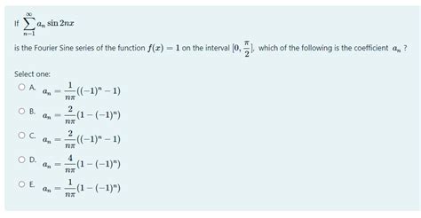 Solved Find The Fourier Series Expansion Of The FunctionIf Chegg Com