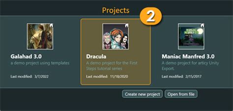 Articy Help Center Demo Projects