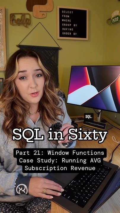 Sql Window Functions Running Avg For Subscription Revenue Dataanalytics Sql Datascience Youtube