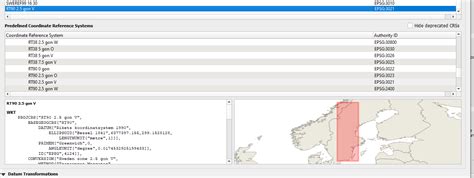 Showing The Bounding Box For Every Coordinate System In Qgis