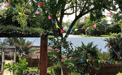 Focuses 300pcs Pennant Banner Flags Multicolor Pennant Flags 375ft