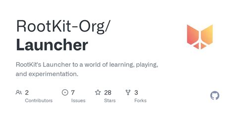 GitHub RootKit Org Launcher RootKit S Launcher To A World Of Learning Playing And